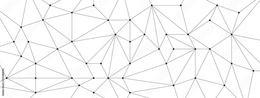 Network lines and dots background template. Data connect global system ...