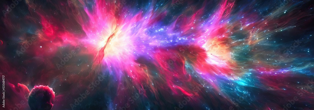 Ilustração do Stock: Space nebulae supernova exploding stars and far ...