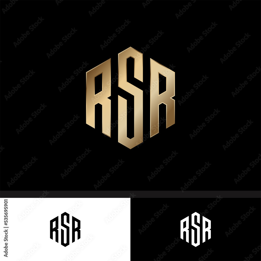 monogram RSR, The idea was to use geometric shapes to convey a message ...
