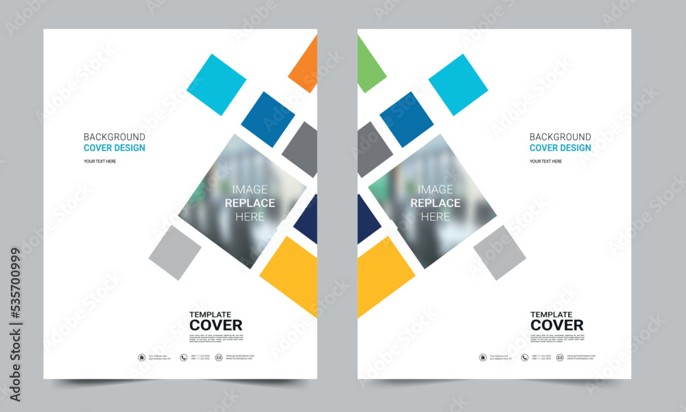 Cover design for annual report and business catalog, magazine, flyer or ...