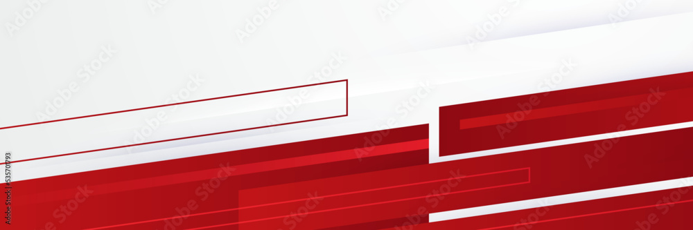 Modern red white abstract banner background. Vector illustration design ...