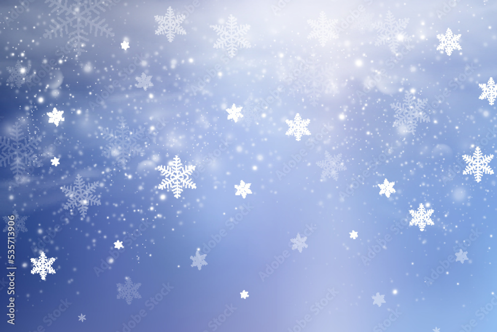 Realistic falling snow.Christmas background.Isolated on transparent ...
