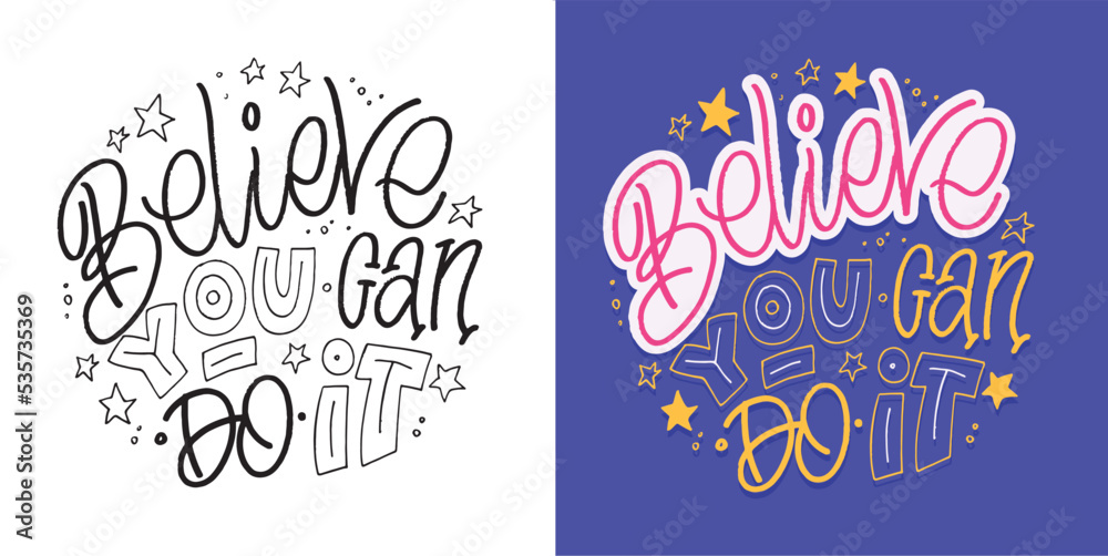 Lettering hand drawn slogan. Funny quote for blog, poster and print ...