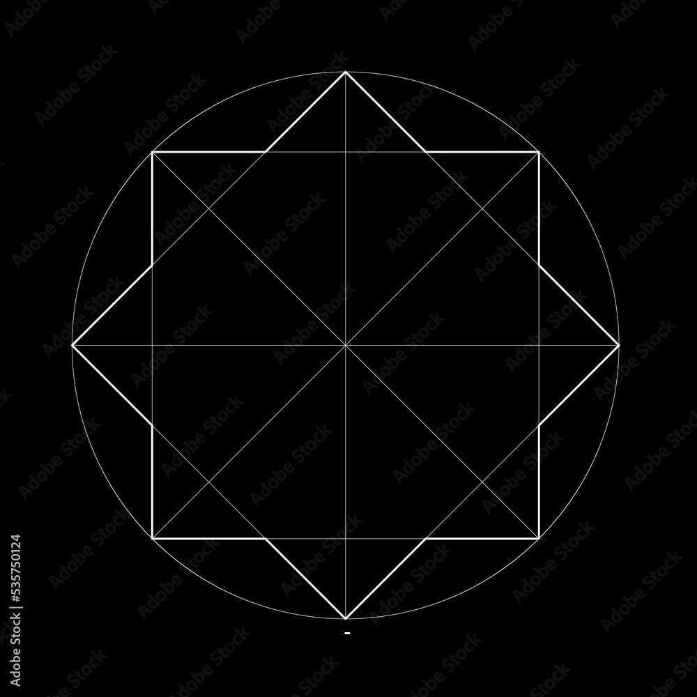 Set of sacred geometry. Vector Illustration isolated on white. Sacred ...