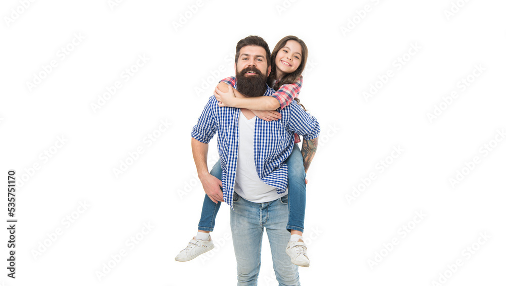 Having fun. Happiness being father of girl. Holiday celebration. Active ...