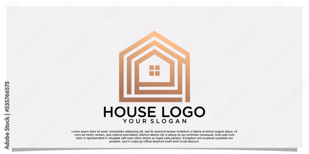 House logo design simple concept Premium Vector Part 3 Stock Vector ...
