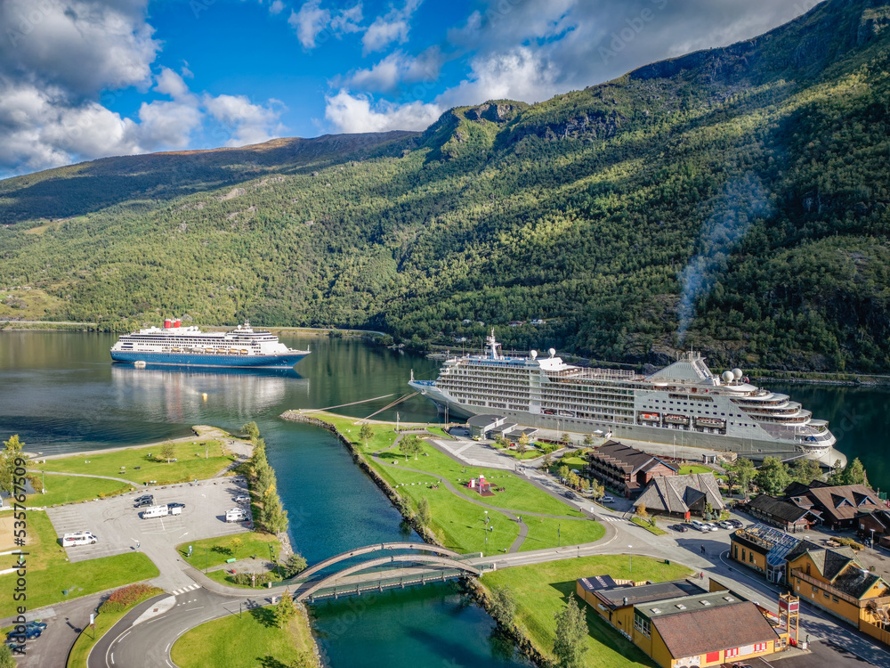 Flam is a village in the Flamsdalen valley which is located at the ...