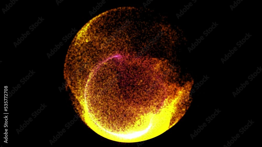 Abstract Star Core Moving Made With Particle Loop Animation, Abstract ...