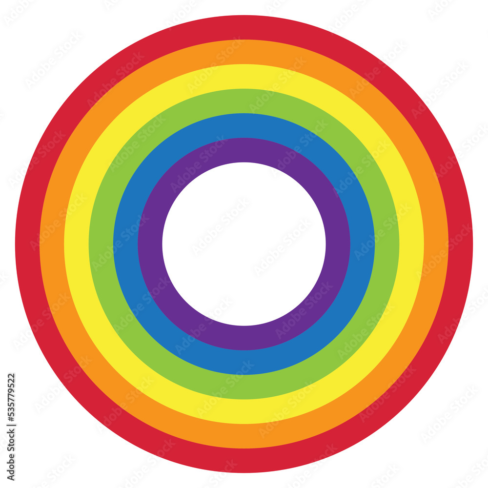 rainbow circle illustration,png transparent image. Stock Illustration ...