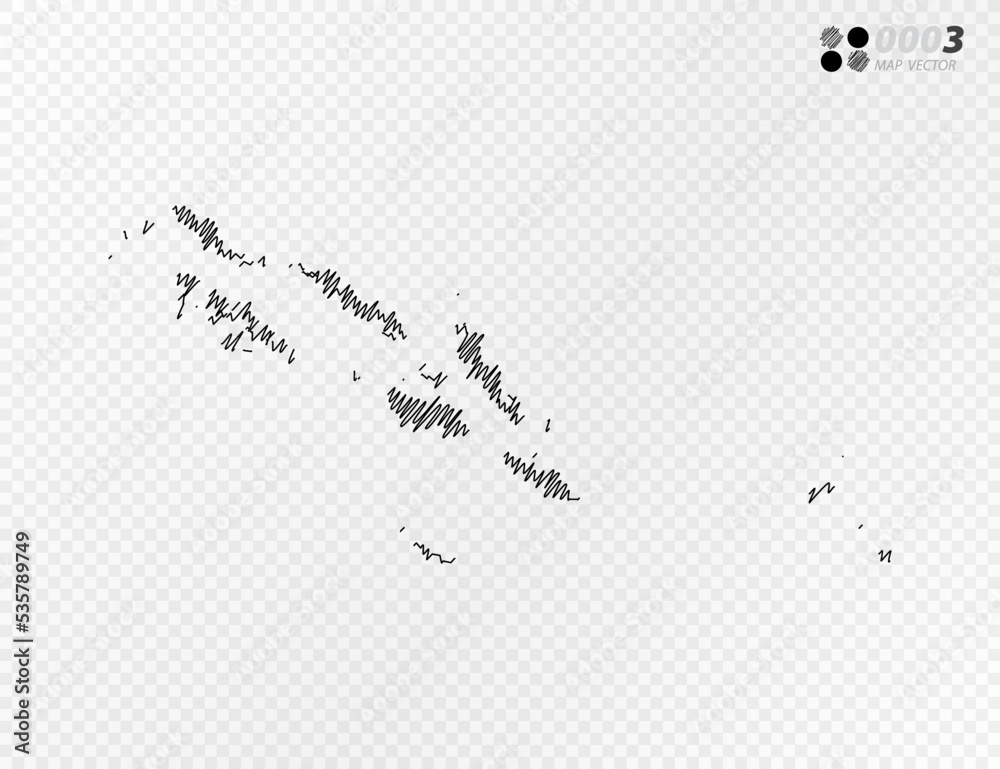 Vector black silhouette chaotic hand drawn scribble sketch of Solomon ...