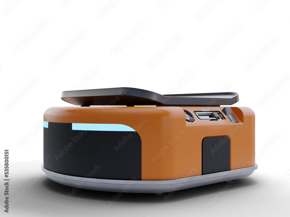 Automated guided vehicle AGV on transparent background Stock ...