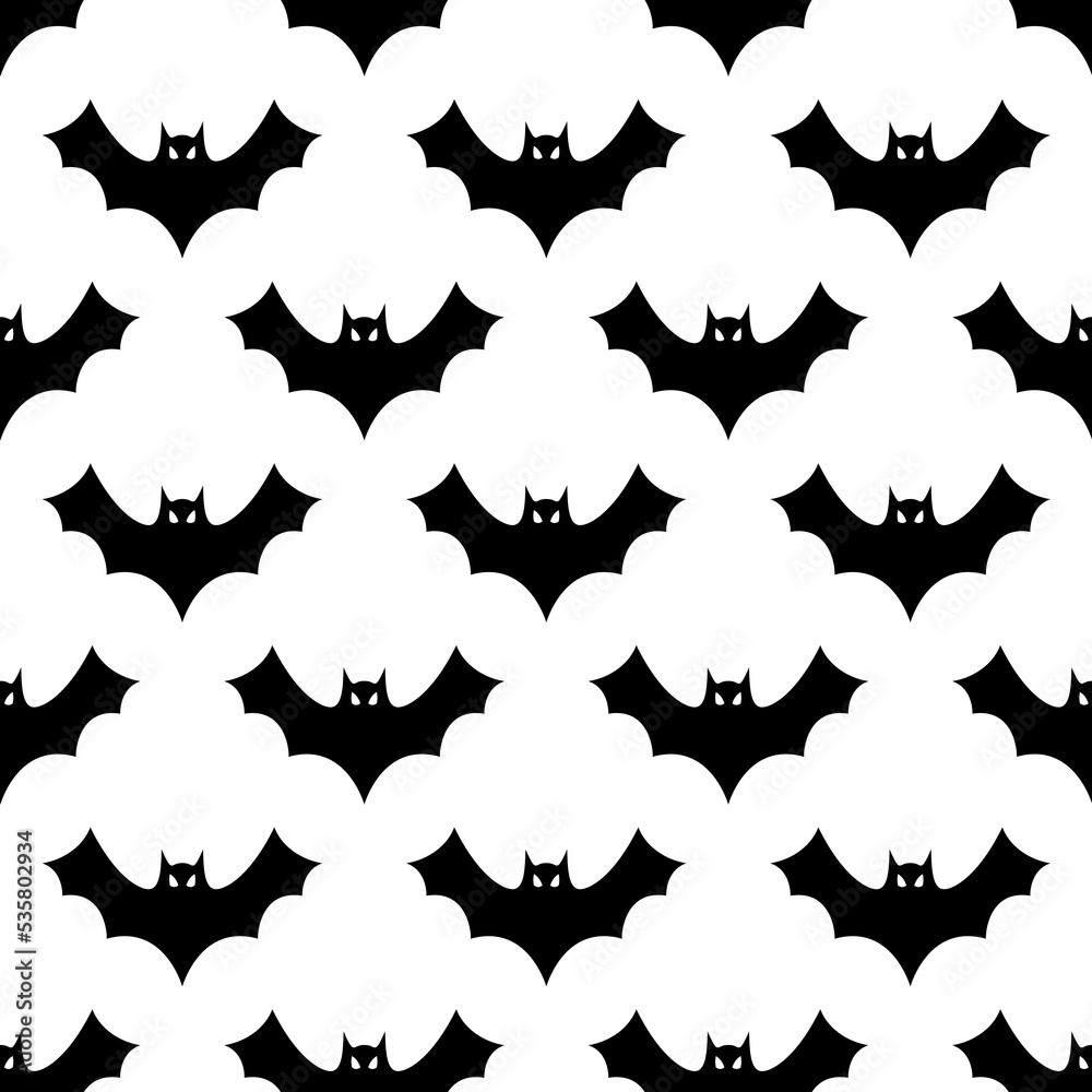 seamless bat pattern and background vector illustration Stock Vector ...
