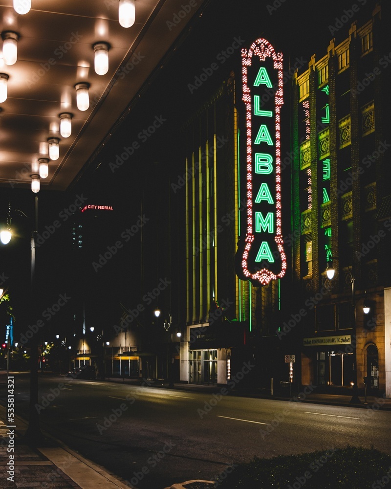 Sign Birmingham Alabama Theatre