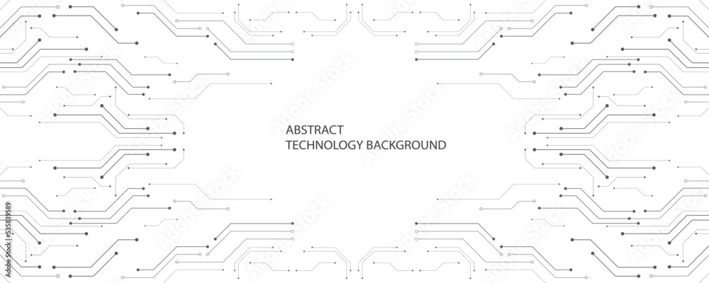 Gray and white technology background image Line design for ...