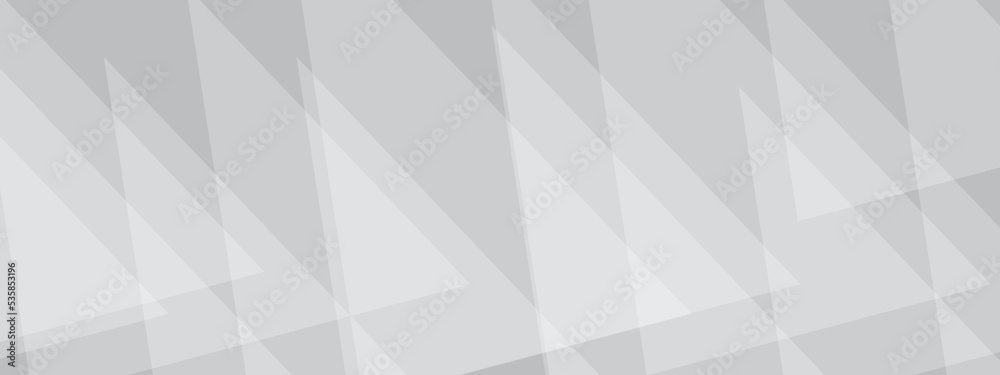 Abstract white and grey geometric overlapping triangle pattern, design ...