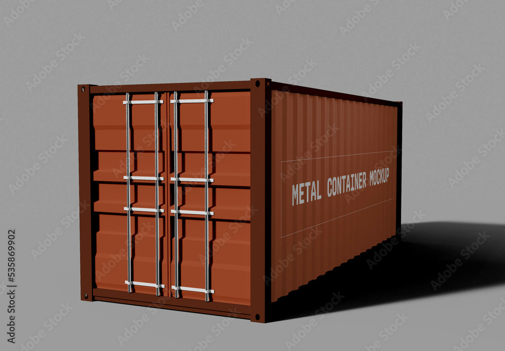 Container Mockup Stock Template | Adobe Stock