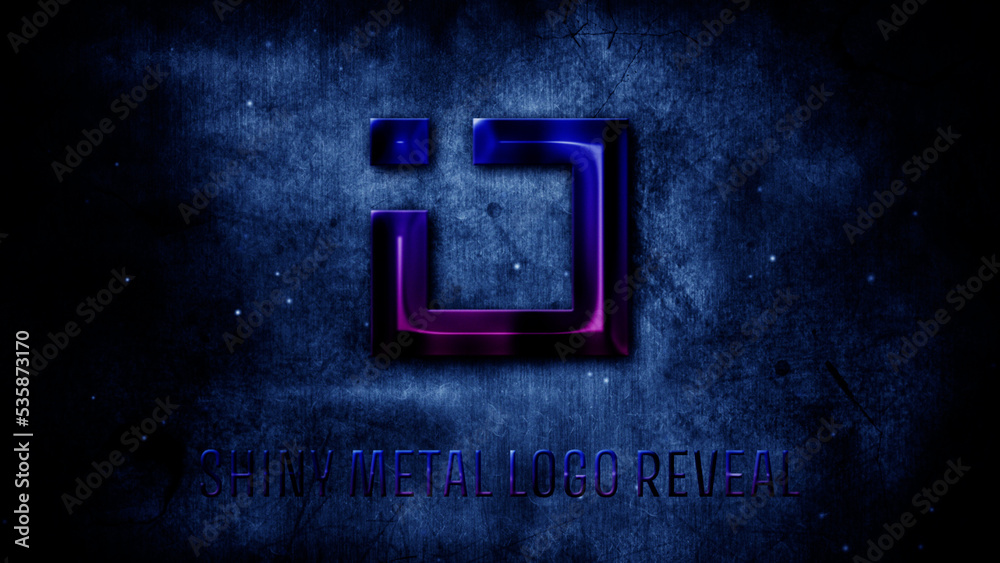 Shiny Metal Logo Reveal Stock Template | Adobe Stock