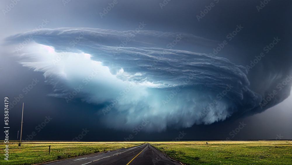 Supercell Thunderstorm Rainstorm Tornado warning Weather Storm Chasing ...