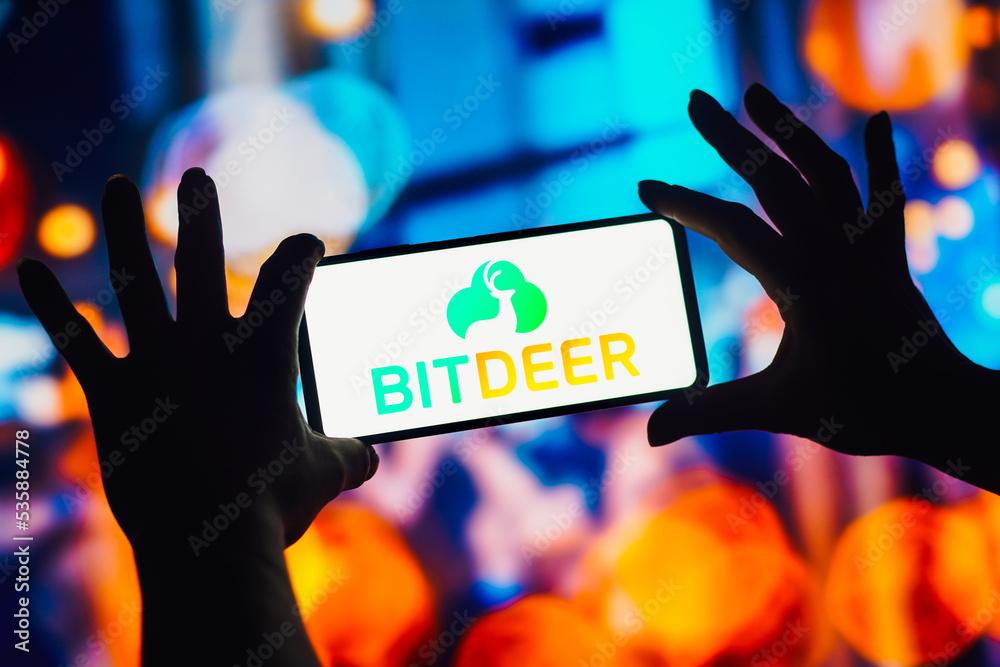 October 5, 2022, Brazil. In this photo illustration, the Bitdeer Group ...