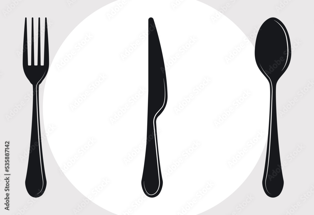 Cutlery Set Svg, Spoon Knife Fork Set Svg, Spoon Svg, Knife Svg, Fork ...