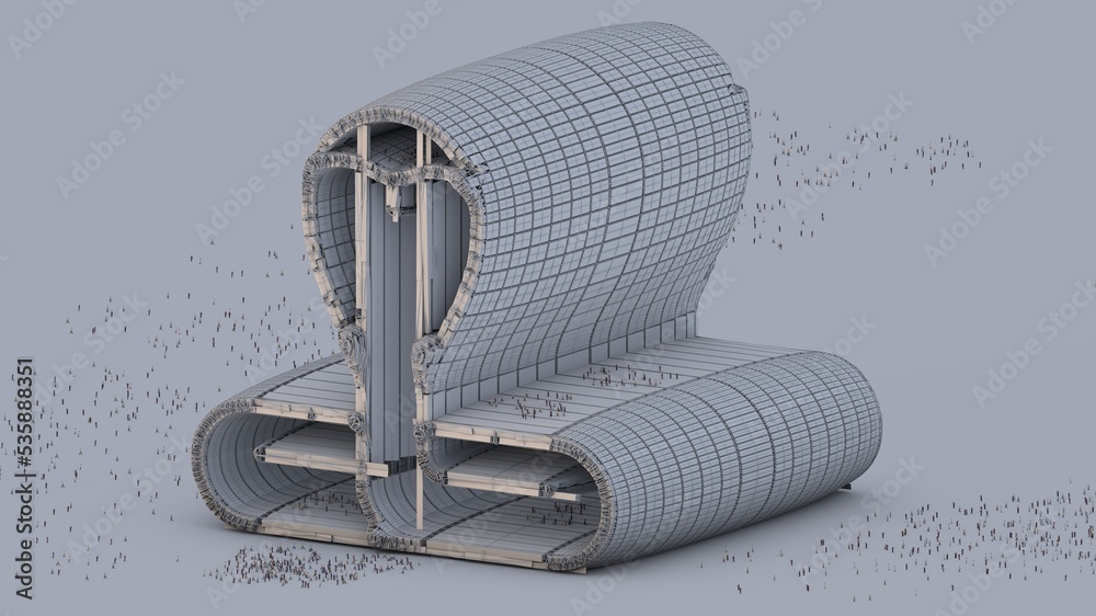 Illustration for modelers, architects, and civil engineers to build ...