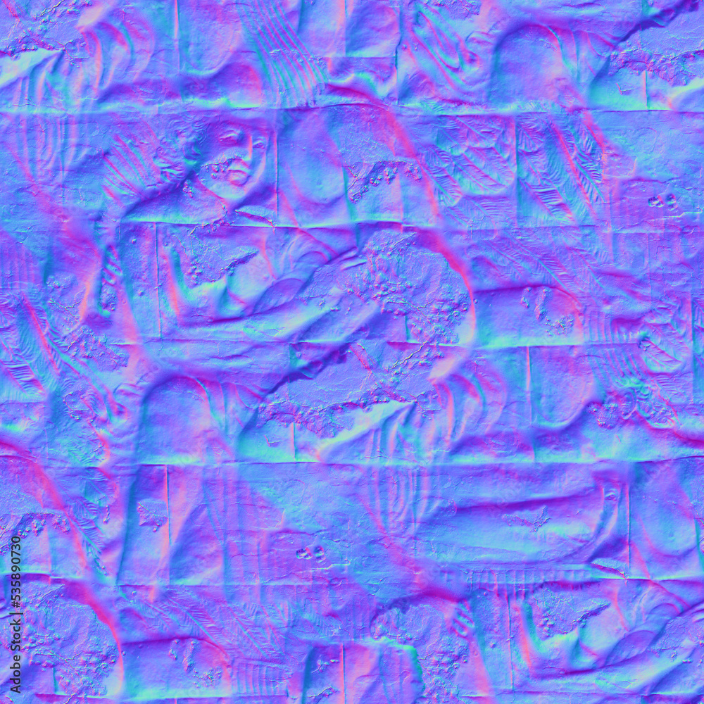 Normal map relief. texture normal mapping Stock Illustration | Adobe Stock