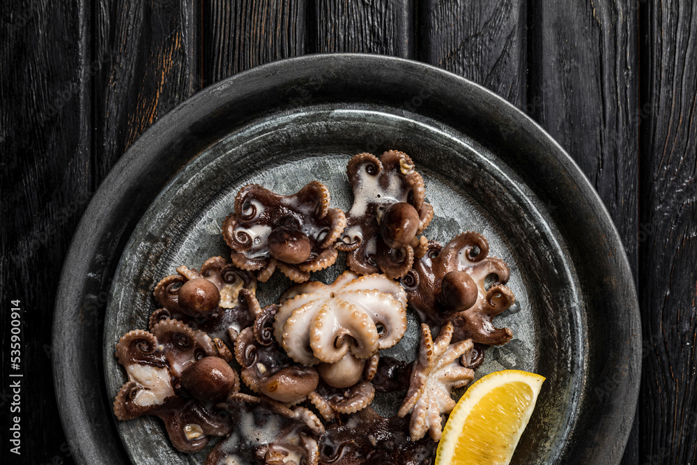 Cooked Baby Octopus