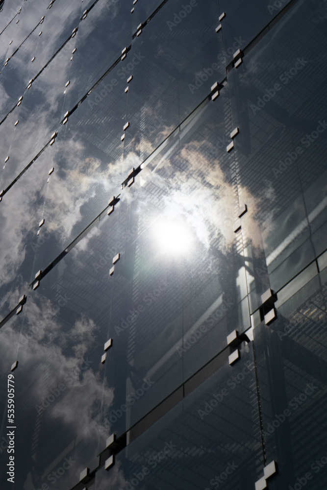 architecture photography looking up perspective sky clouds reflection ...