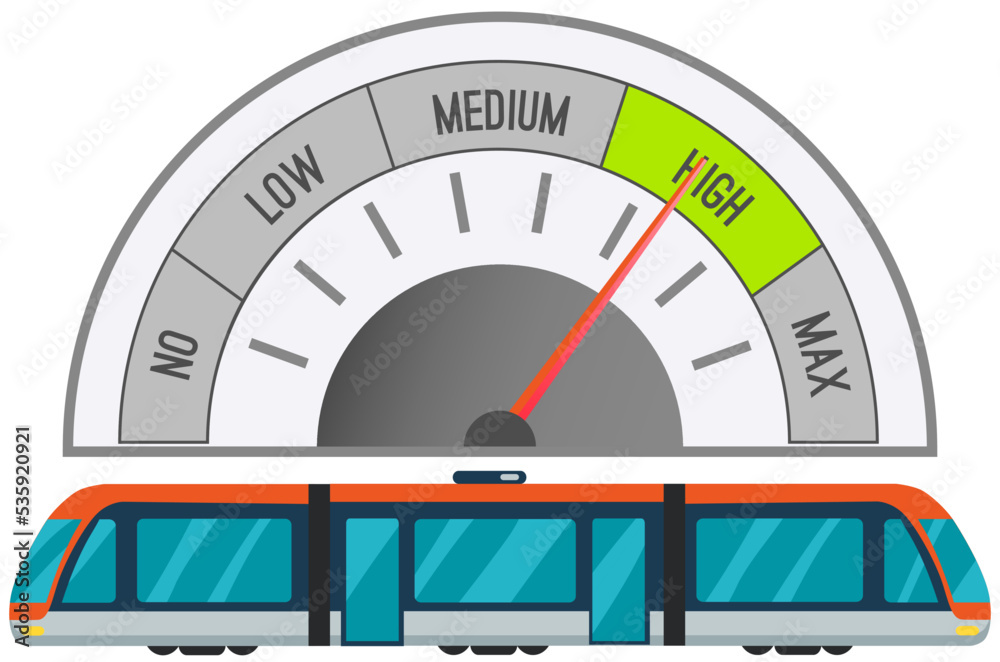 Train high speed transport leaving metro. Public transport speed ...