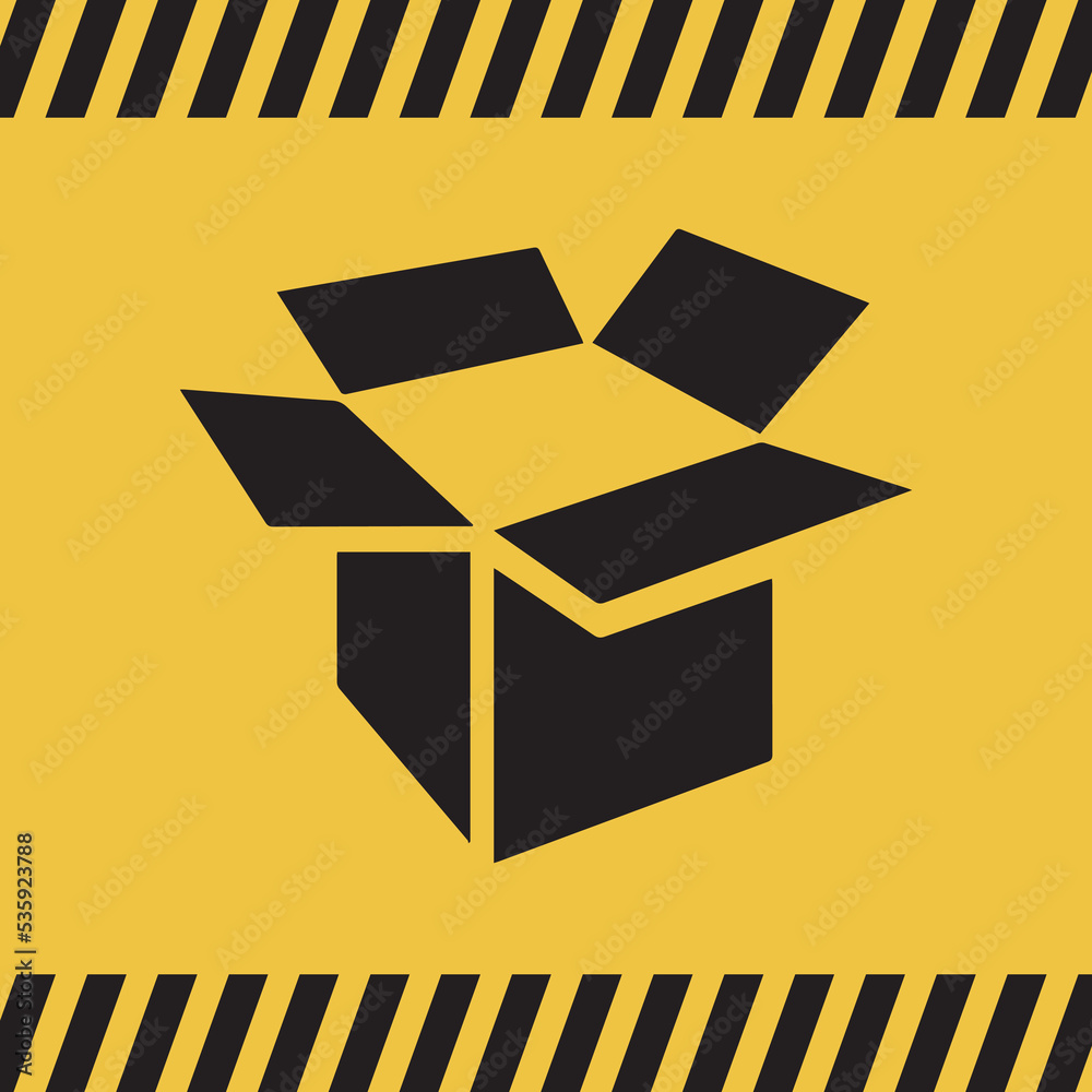 Logo colis. Stock Vector | Adobe Stock