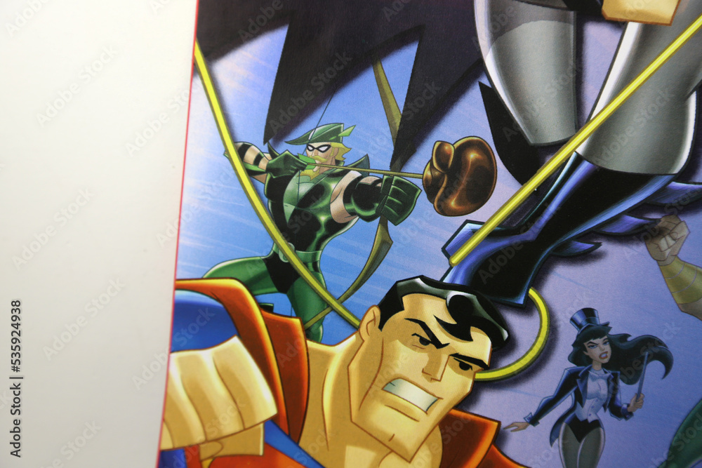 Comic magazine of Superman and The Justice League. Superman and Green ...