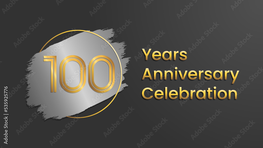 100 Year Anniversary Celebration, Perfect template design for ...