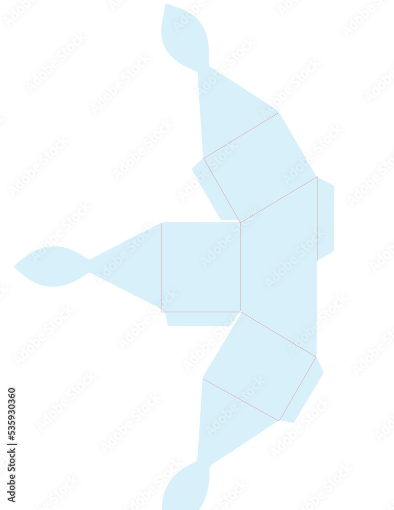 Flower Top Box Template Flower Top Box Template SVG Cut File Stock ...