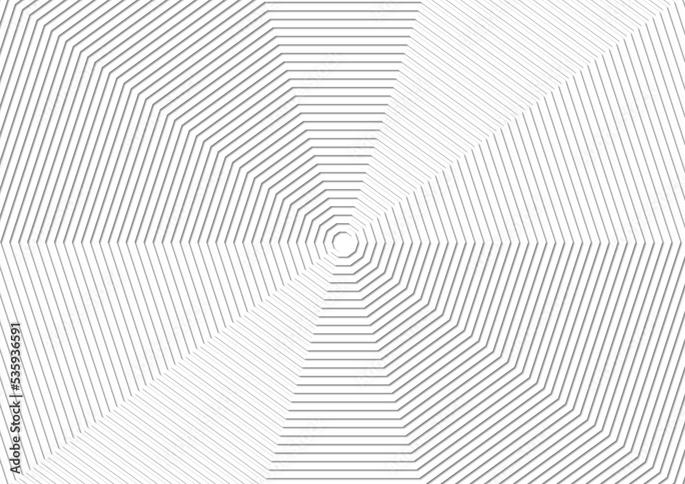 Abstract white grey background, decagon ten-sided angles polygon ...