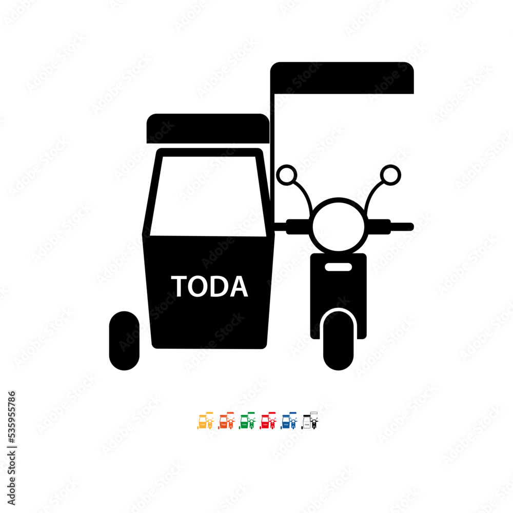 Tricycle Philippines Stock Vector | Adobe Stock