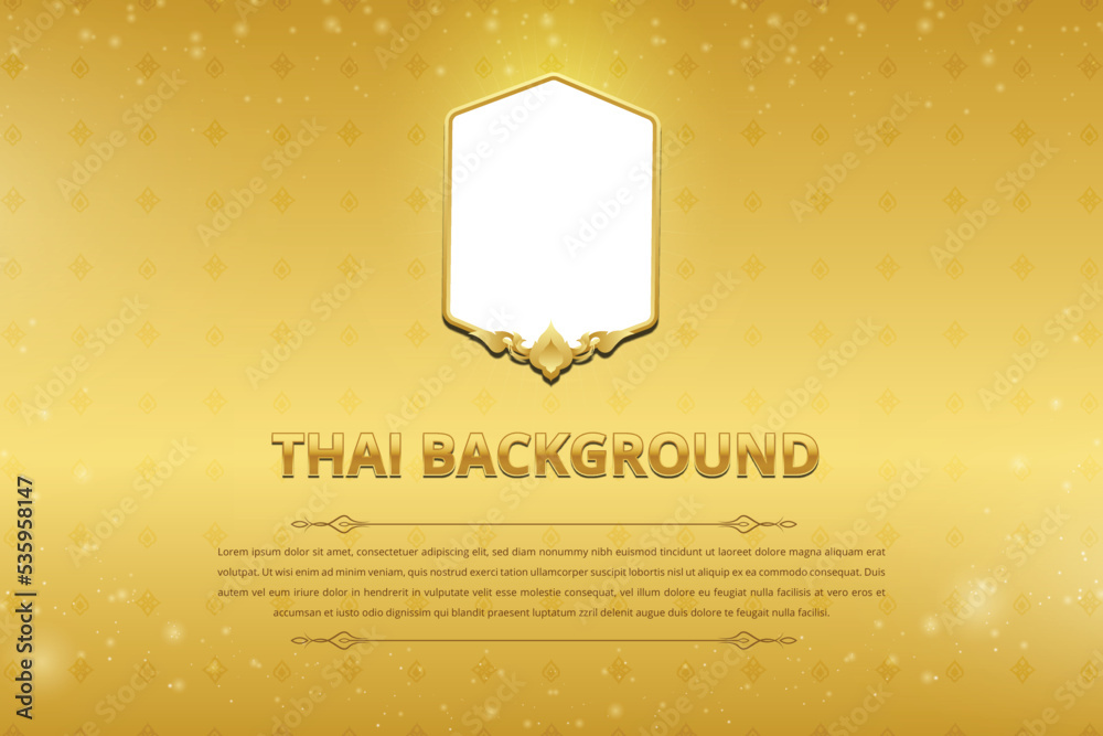 thai pattern background for greeting card, advertising, web site ...