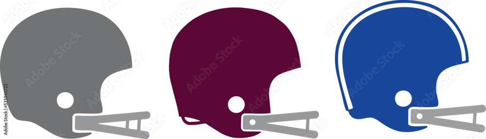 Vintage Football Helmet Vector
