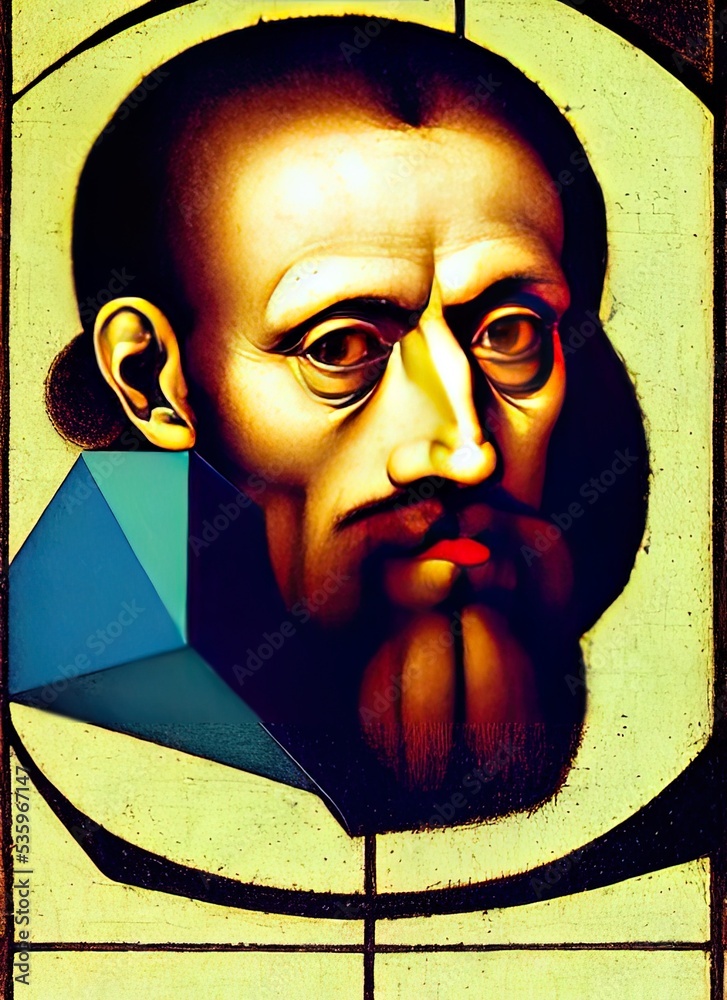 Johannes Kepler caricature portrait satire original art fair use ...