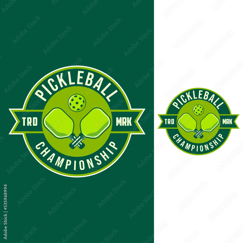 pickle ball sport graphic template. pickle ball game tournament in ...