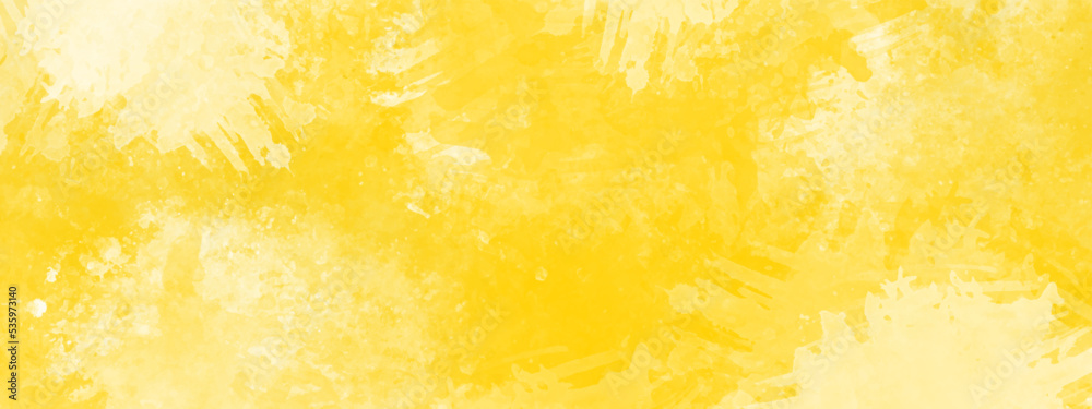 Yellow Watercolor Background