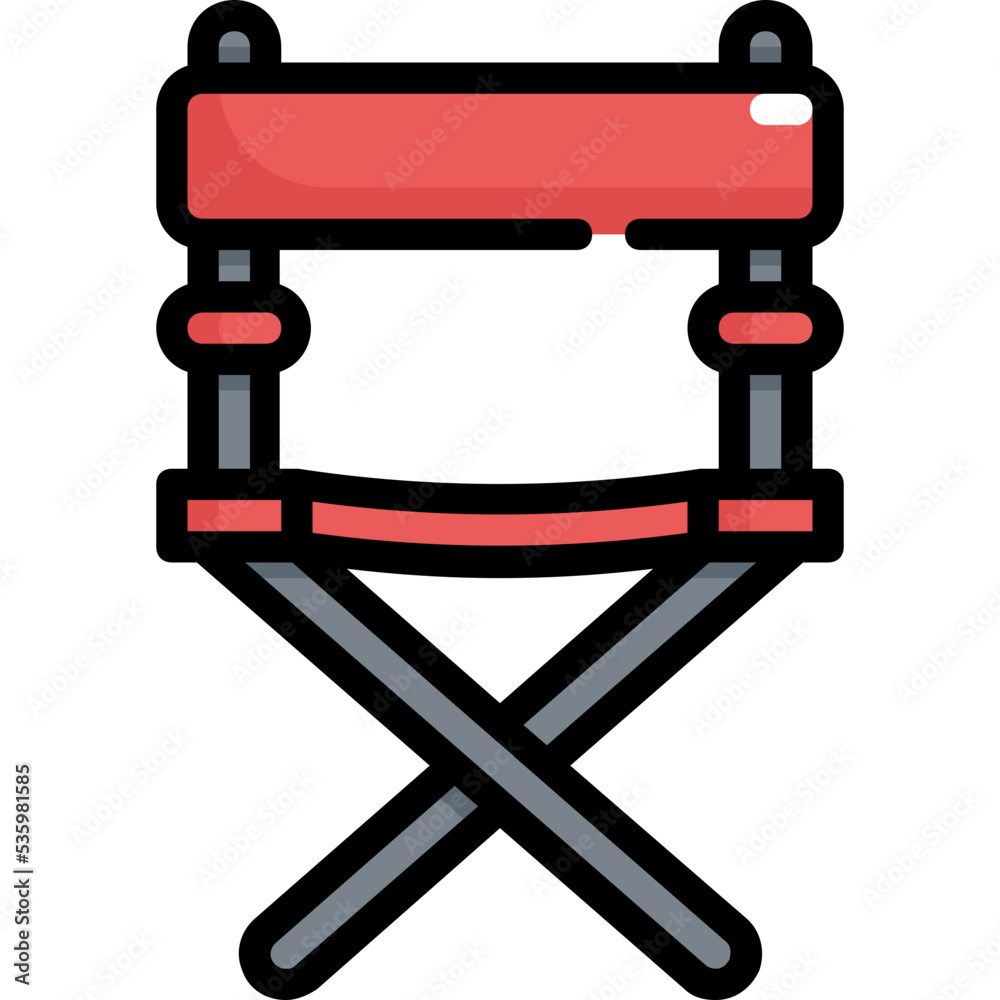 director chair icon Stock Vector | Adobe Stock