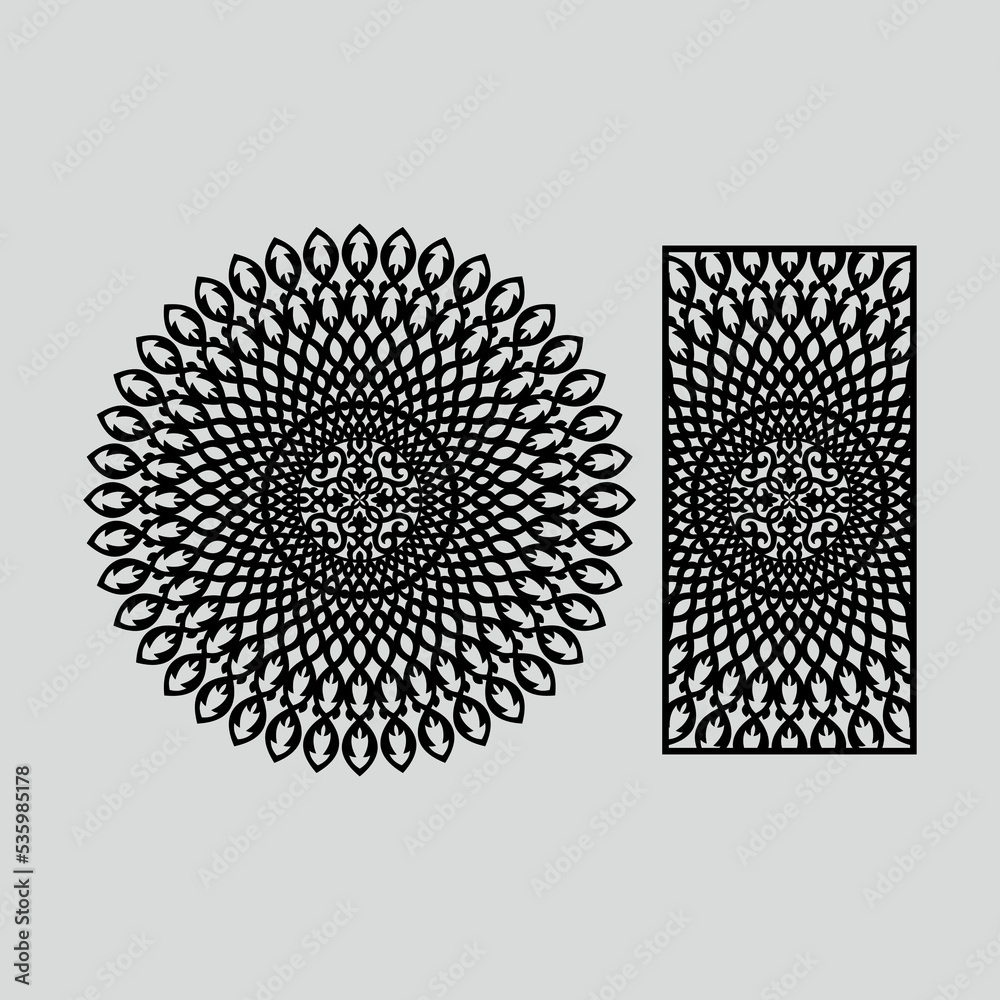 Vetor do Stock: CNC Vector Cutting Patterns for CNC Laser, Router ...