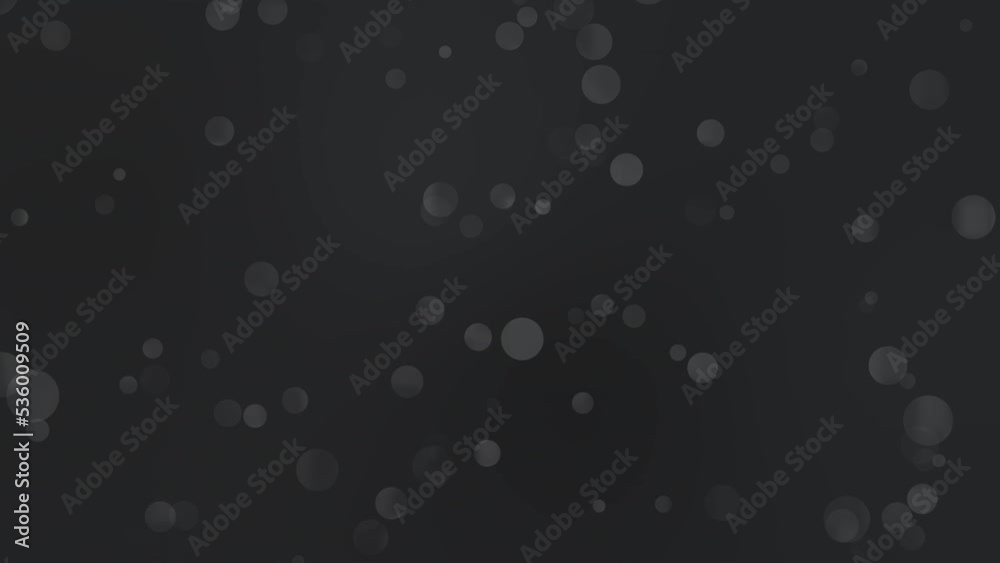Graphite black and gluon grey bokeh gradient background loop motion ...