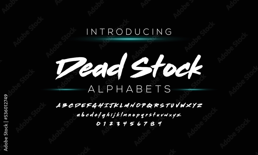 Dead stoke Handwritten Brush font for lettering quotes. Hand drawn ...