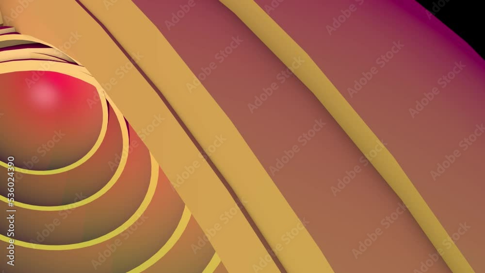 3D animation intro, step by step movement of an abstract figure ...