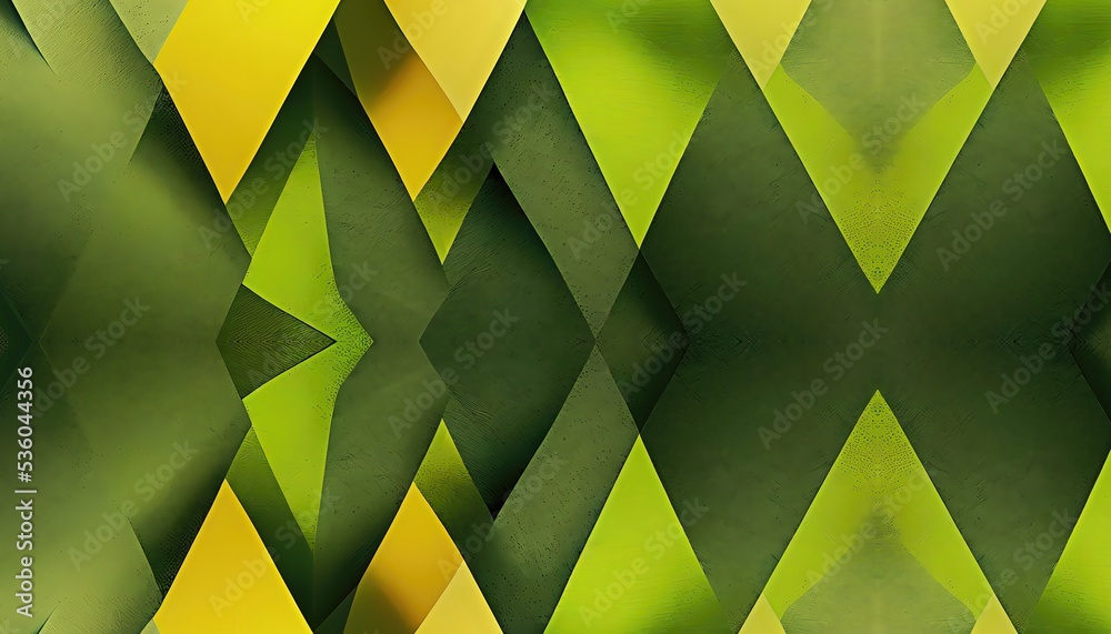 Abstract, rhetorical and dynamic green and yellow graphic design ...