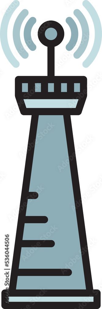 network tower and radio mast icon illustration Stock Illustration ...