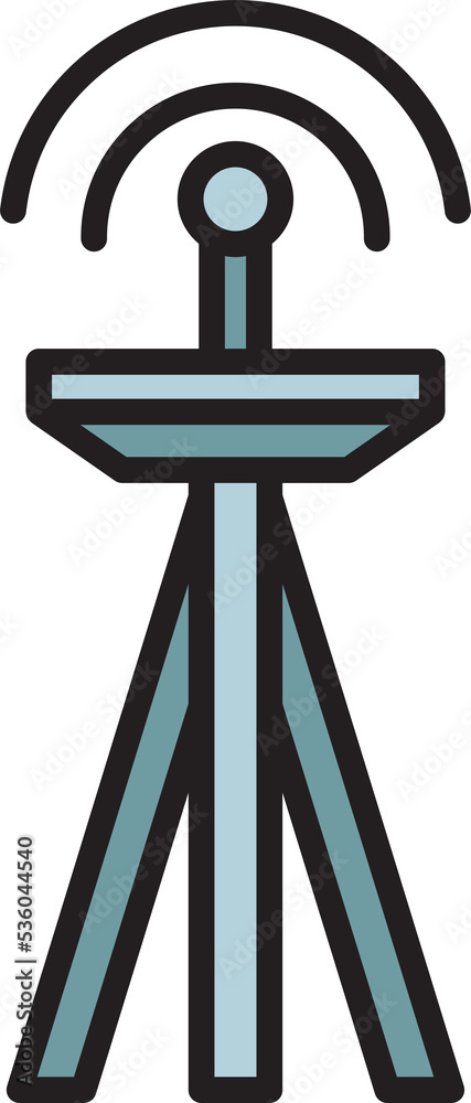 network tower and radio mast icon illustration Stock Illustration ...