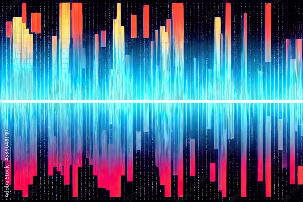 Binary Code Matrix Background With Numbers Moving Downward On Screen ...