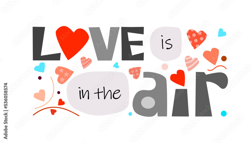 Valentines day, romantic handwritten lettering quotes cards. Happy ...